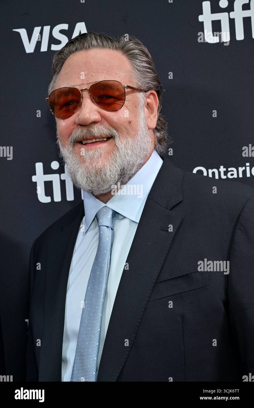 Russell Crowe attending the screening of the movie Nuremberg ahead of ...