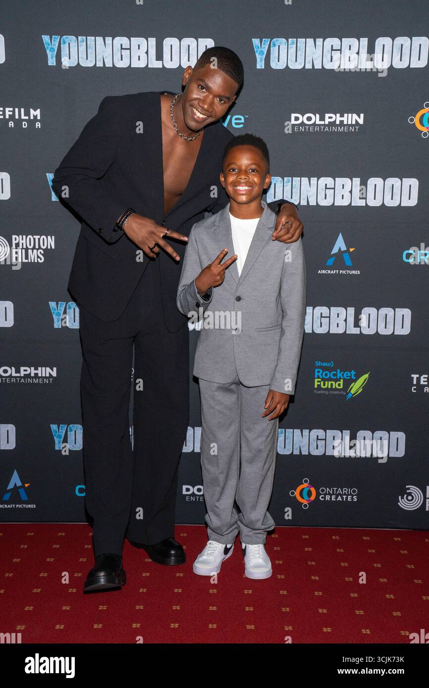 (L-R) Ashton James and Wagner Shell III attend “Youngblood” After Party during the 2025 Toronto ...