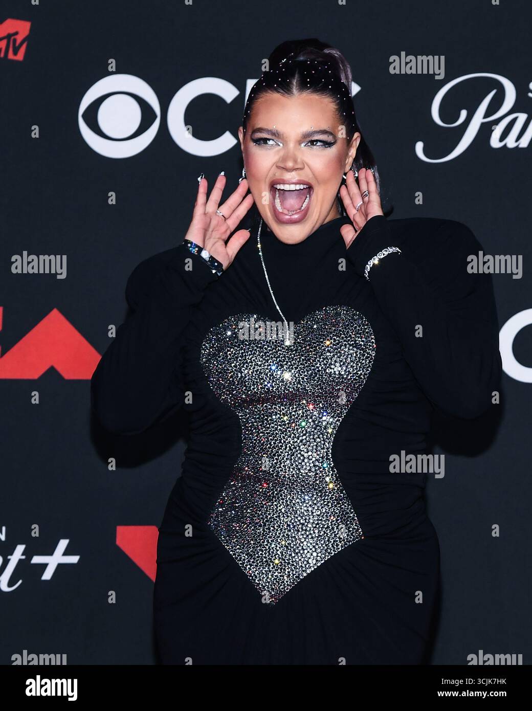 Tiffany Baira walking on the red carpet at the 2025 MTV Video Music ...