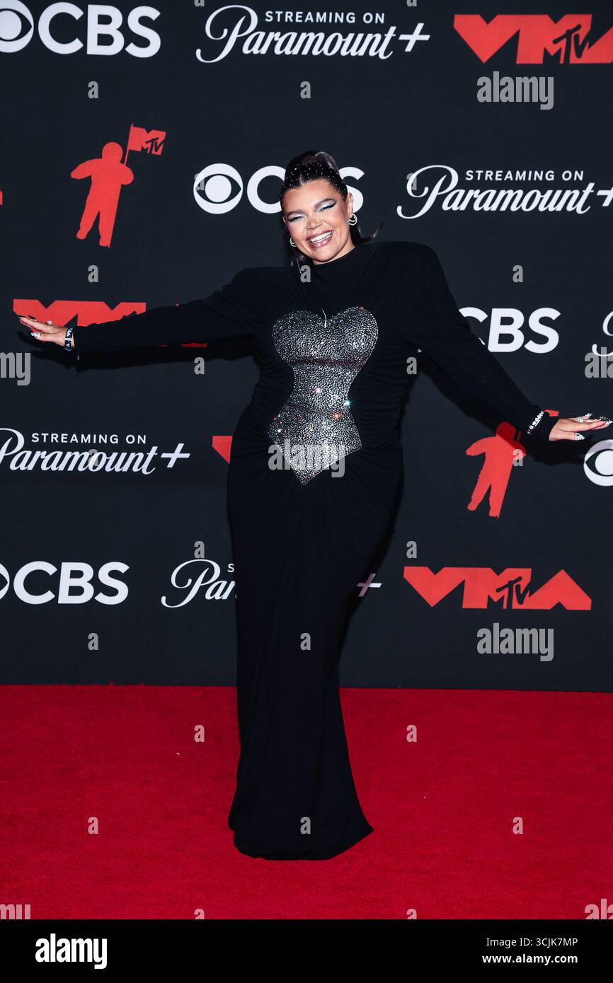 Tiffany Baira walking on the red carpet at the 2025 MTV Video Music ...