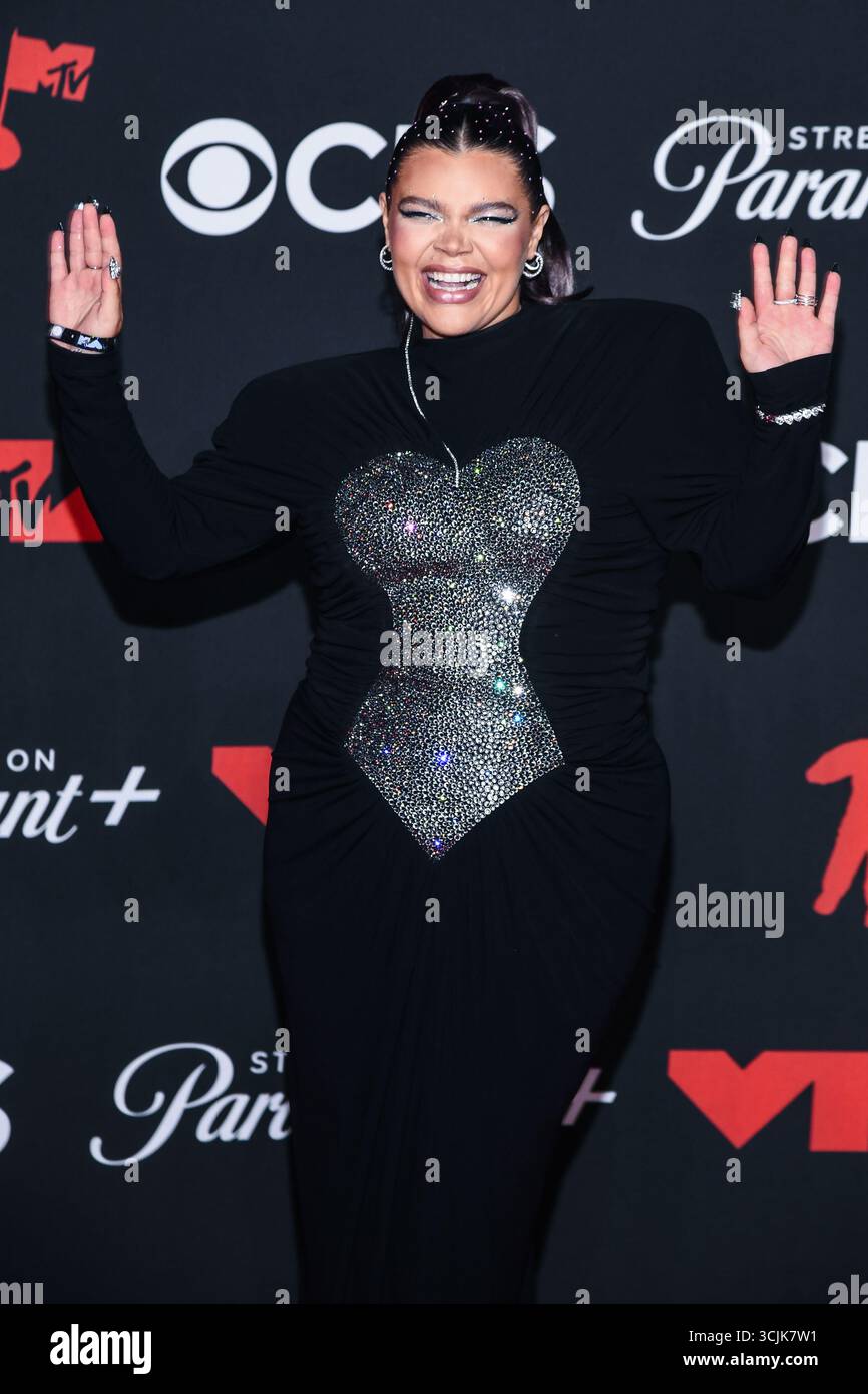 Tiffany Baira walking on the red carpet at the 2025 MTV Video Music ...