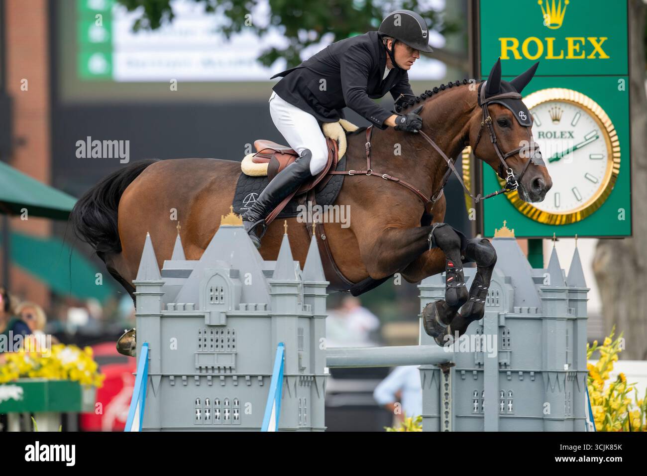 Calgary, Alberta, Canada, 7 September 2025. Andreas Schou (DEN) riding ...