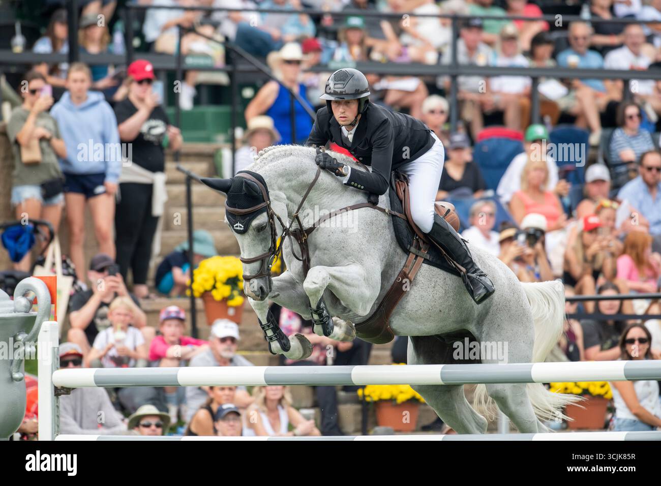Calgary, Alberta, Canada, 7 September 2025. Martin Fuchs (SIU) riding ...