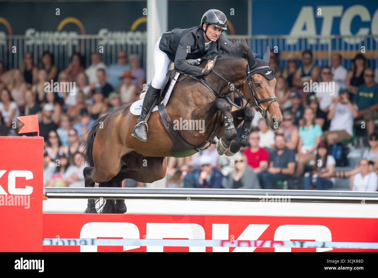 Calgary, Alberta, Canada, 7 September 2025. Steve Guerdat (SUI) riding ...