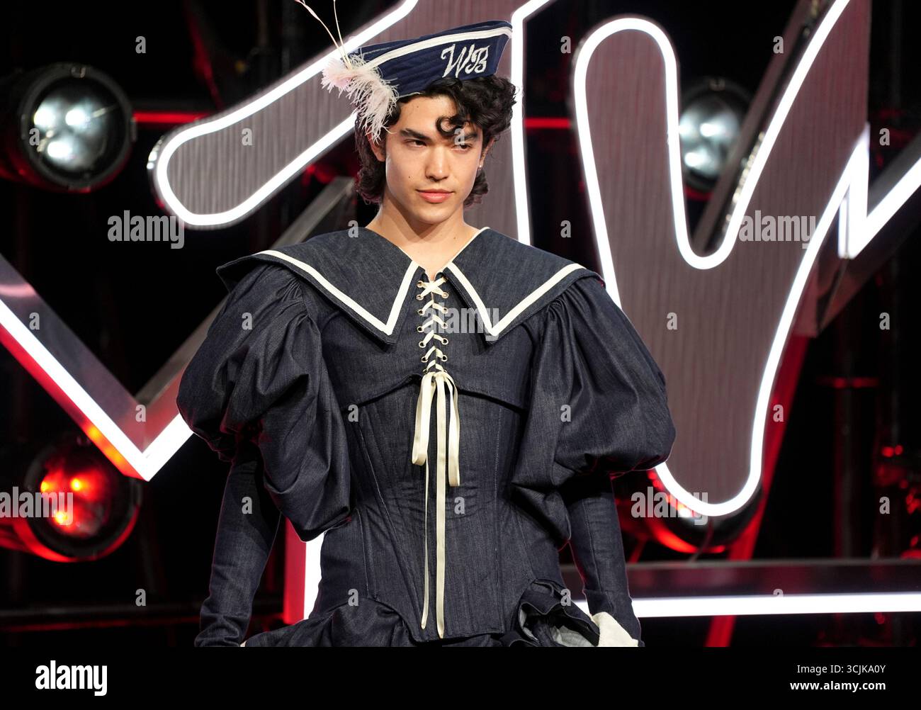 Conan Gray arrives on the red carpet at the 2025 MTV Video Music Awards ...