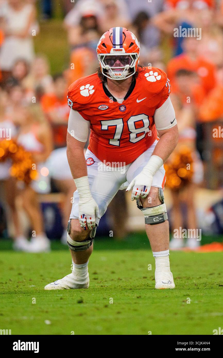 Clemson offensive lineman Blake Miller (78) plays during an NCAA ...