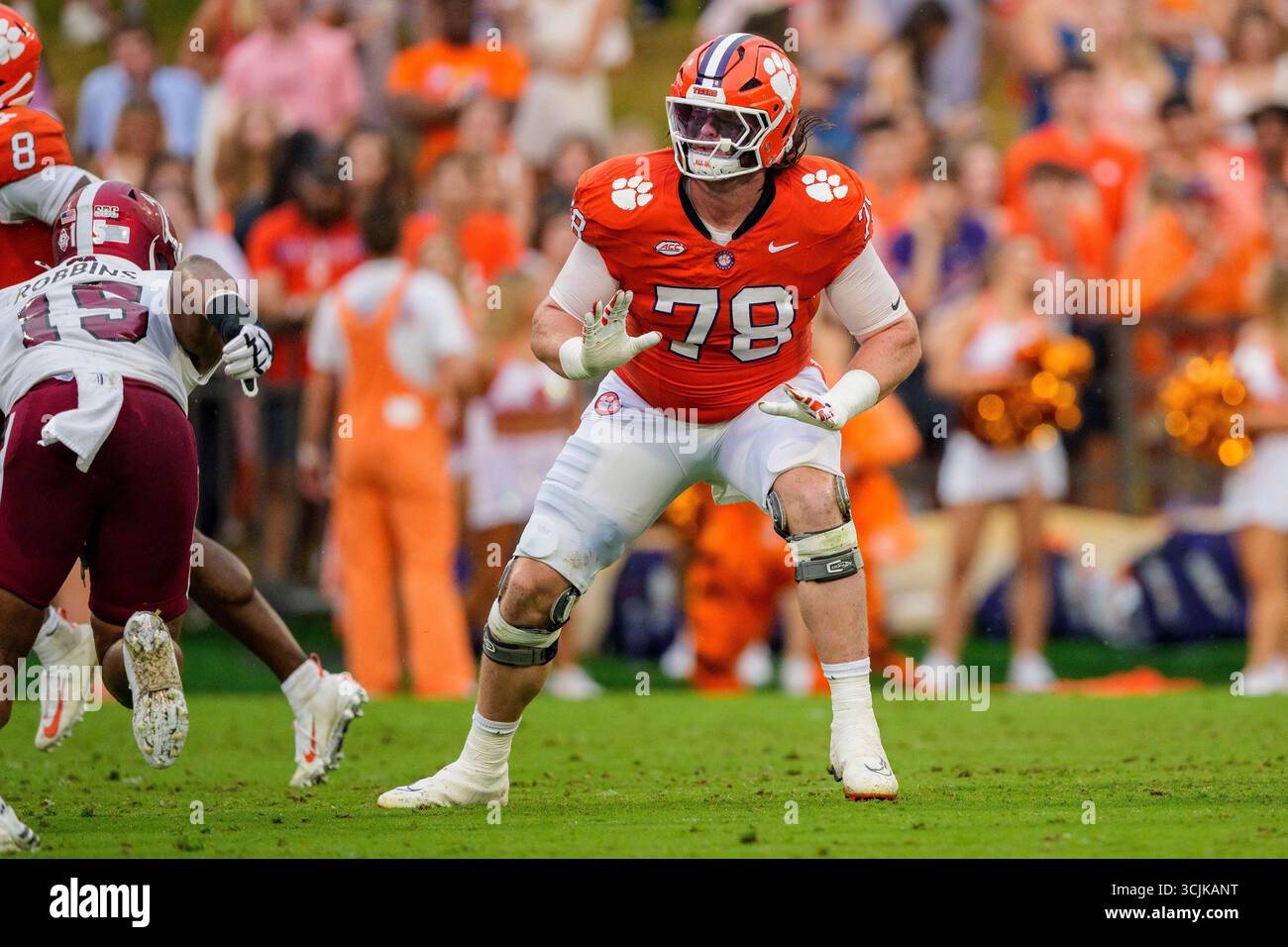 Clemson offensive lineman Blake Miller (78) plays during an NCAA ...