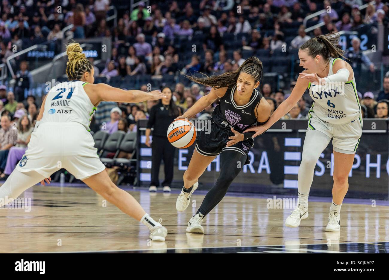 September 06 2025 San Francisco CA, U.S.A. Golden State Valkyries guard ...