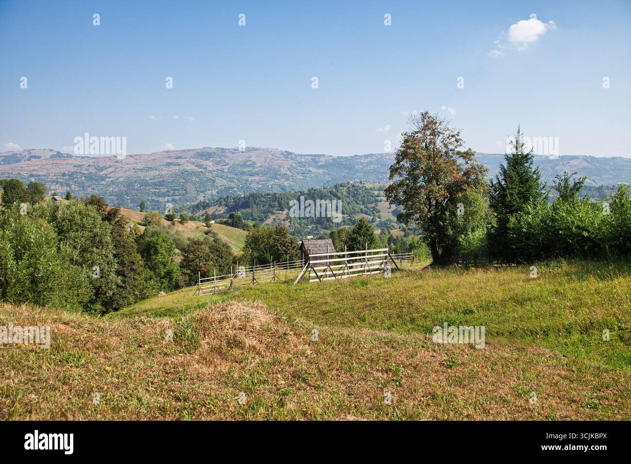 Carpathian mountains Europe, landscape in Romania, countryside trails ...