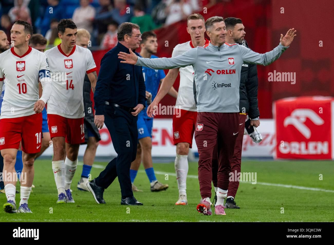 Robert Lewandowski of Poland celebrates after the FIFA World Cup 2026 ...