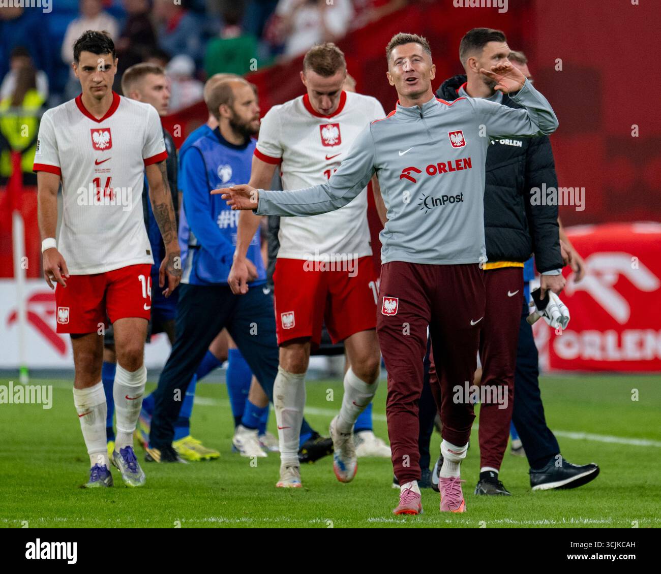 Robert Lewandowski of Poland celebrates after the FIFA World Cup 2026 ...