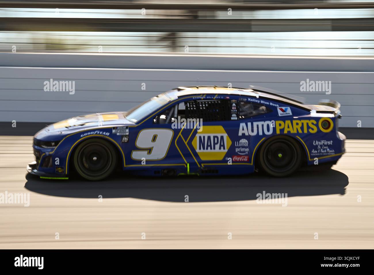 Chase Ellliot drives during a NASCAR Cup Series auto race at World Wide ...