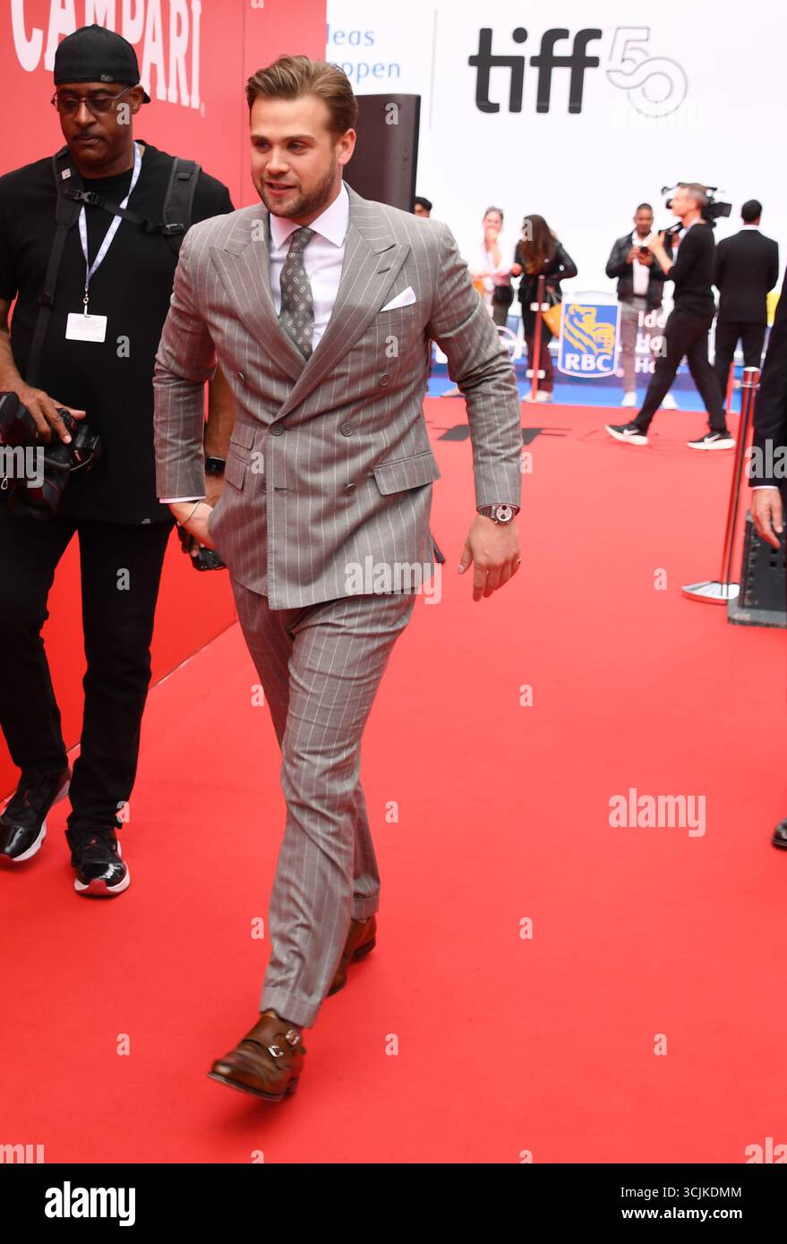Toronto, Ontario. 07th Sep, 2025. Leo Woodall attends the premiere of ...