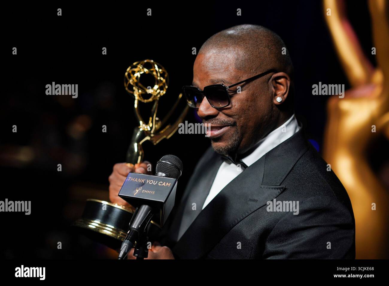 EXCLUSIVE - Tony Russell with Emmy for Outstanding Music Direction for ...