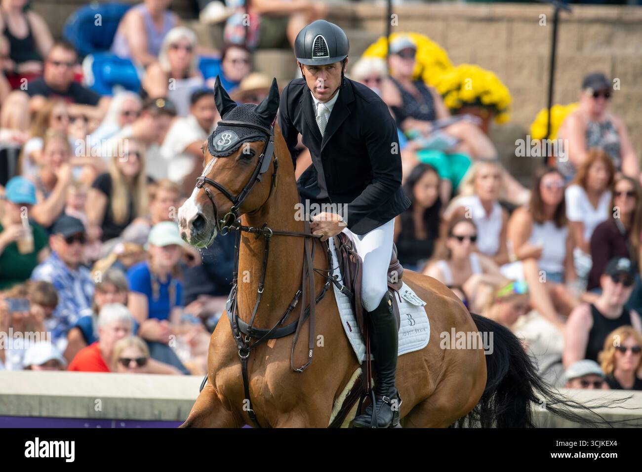 Calgary, Alberta, Canada, 7 September 2025. Scott Brash (GBR) riding ...