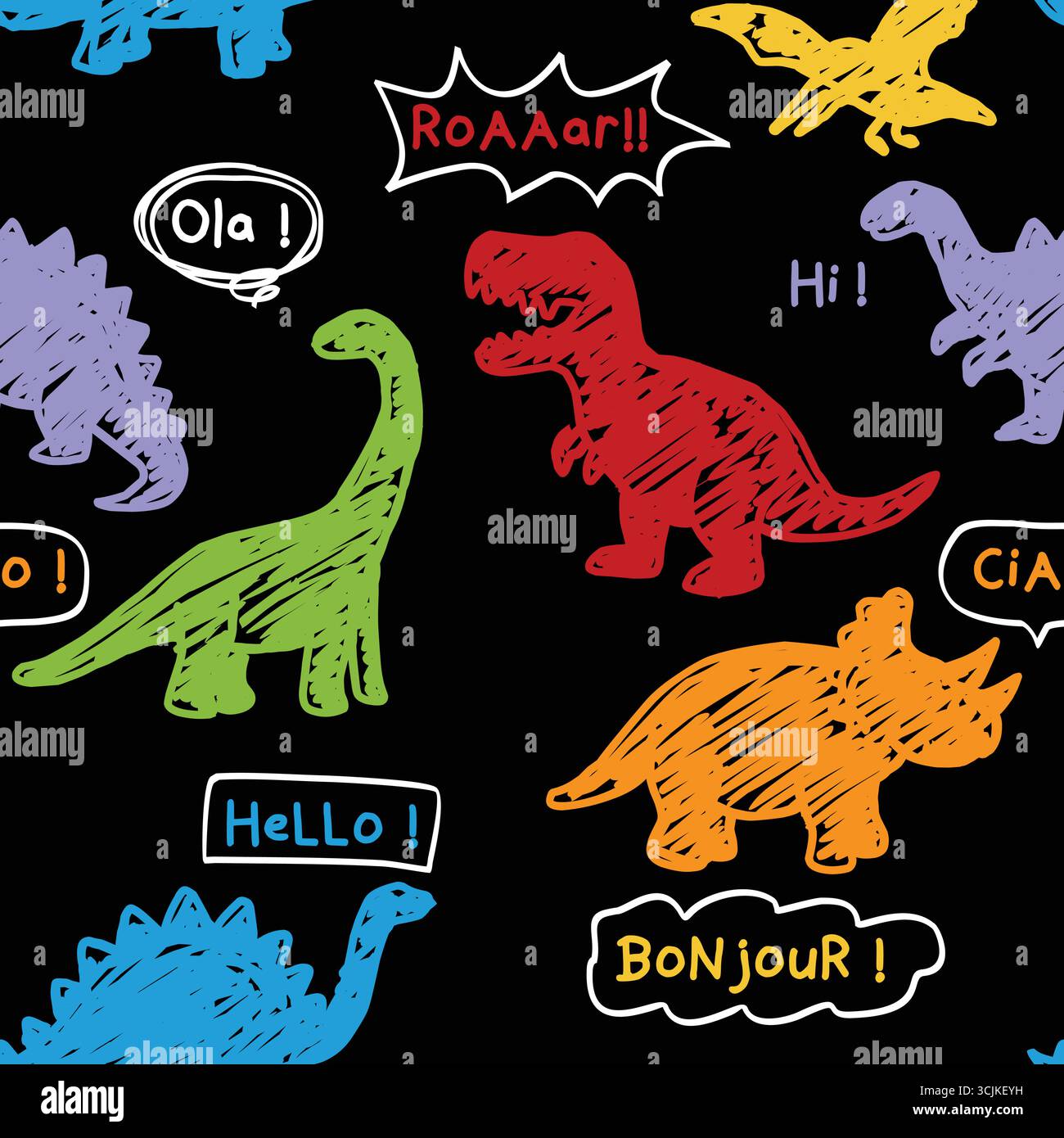 Playful kids wallpaper Stock Vector Images - Alamy