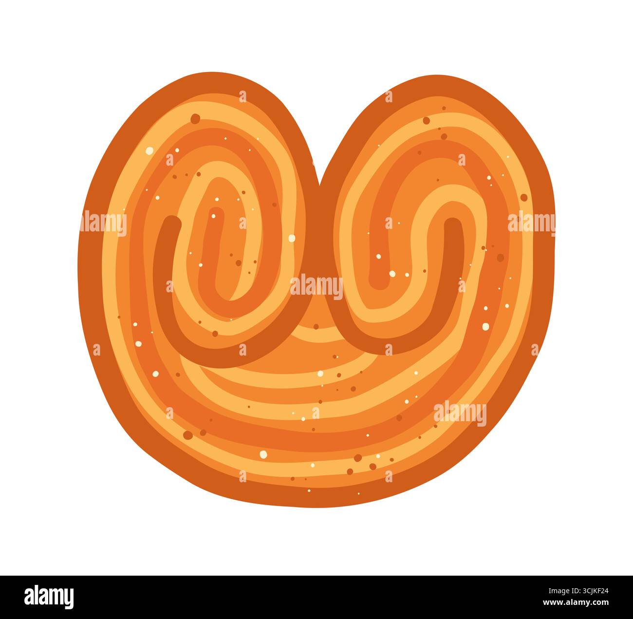 Delicious puff pastry sugar Stock Vector Images - Alamy