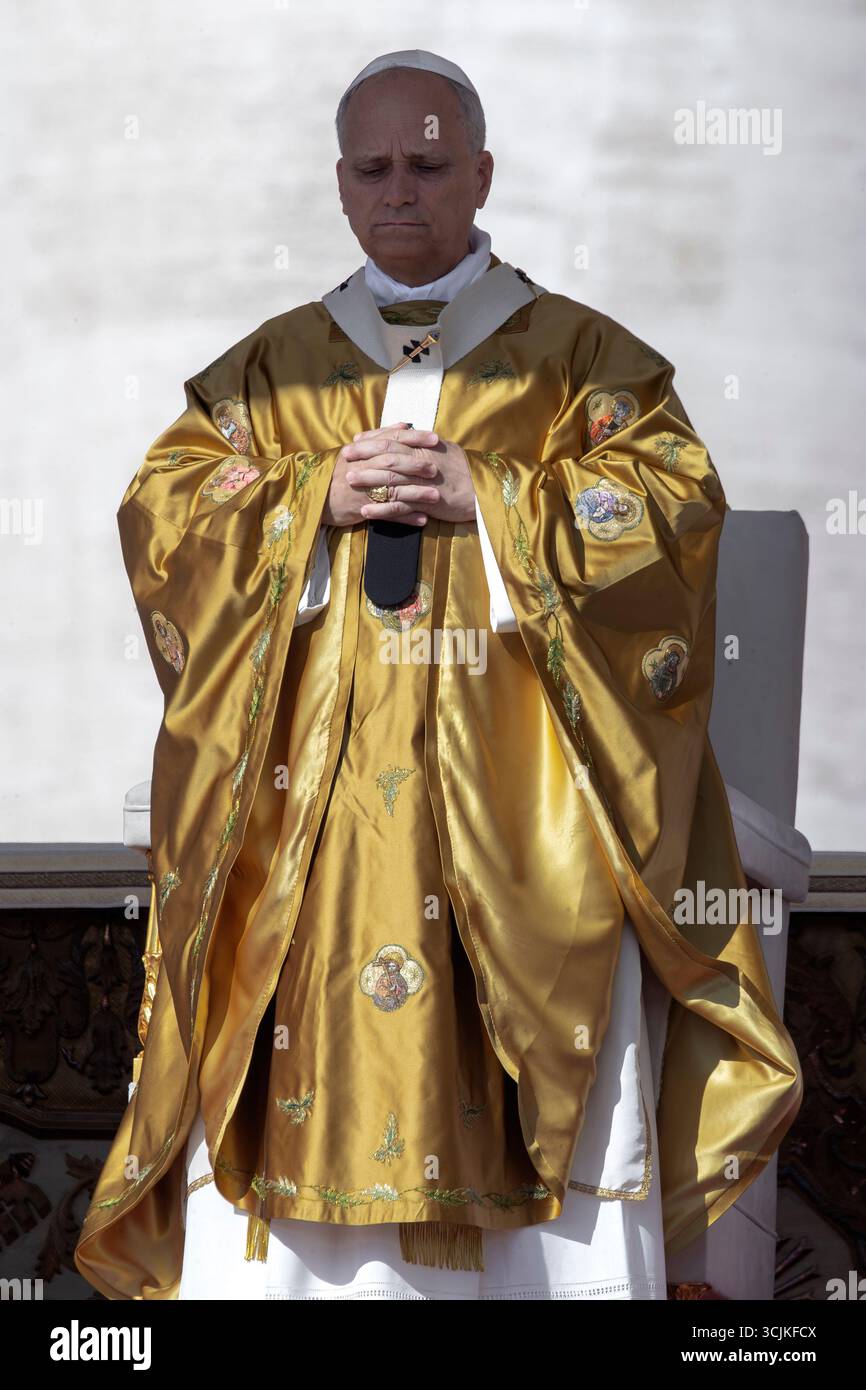 Pope Leo XIV presides over the Eucharistic Celebration with the Canonization of Blessed Pier ...