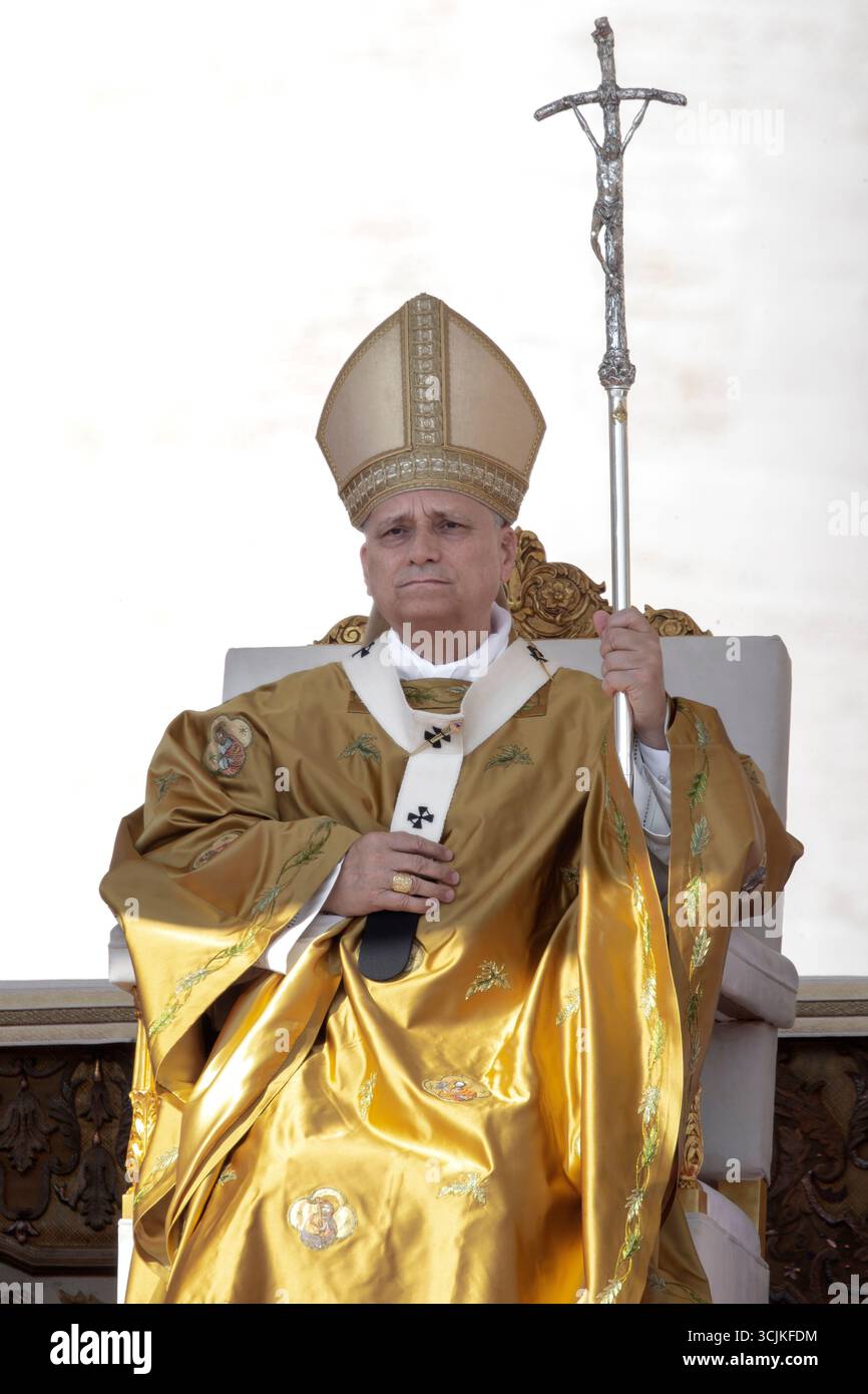 Pope Leo XIV presides over the Eucharistic Celebration with the Canonization of Blessed Pier ...