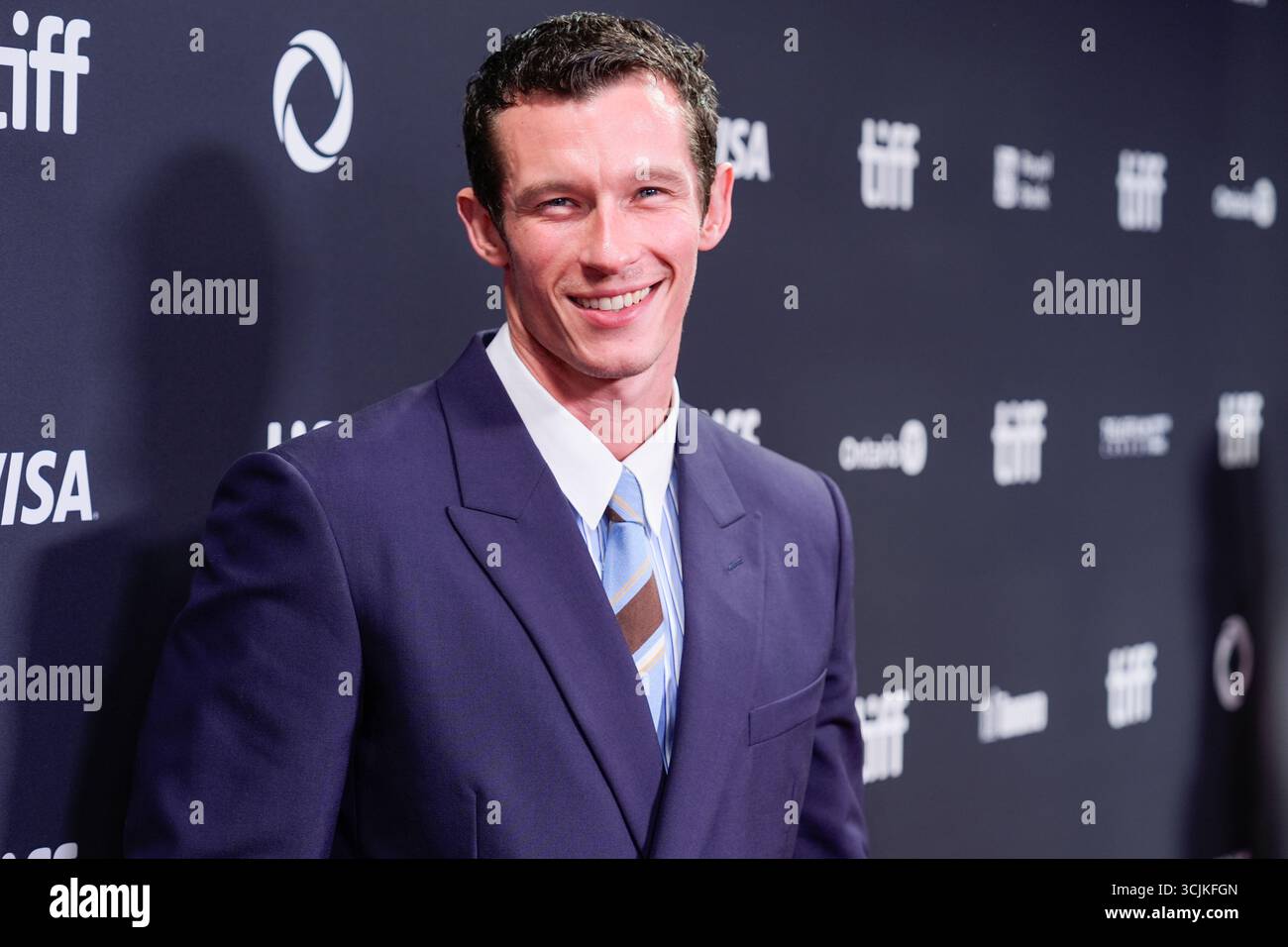 Callum Turner attends the premiere of "Eternity" during the Toronto ...