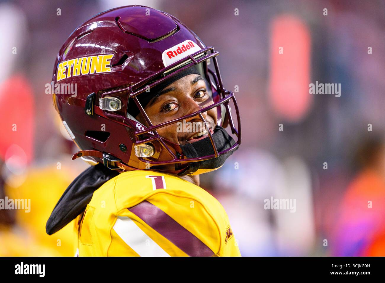 MIAMI GARDENS, FL - SEPTEMBER 06: Bethune-Cookman quarterback Cam'Ron ...