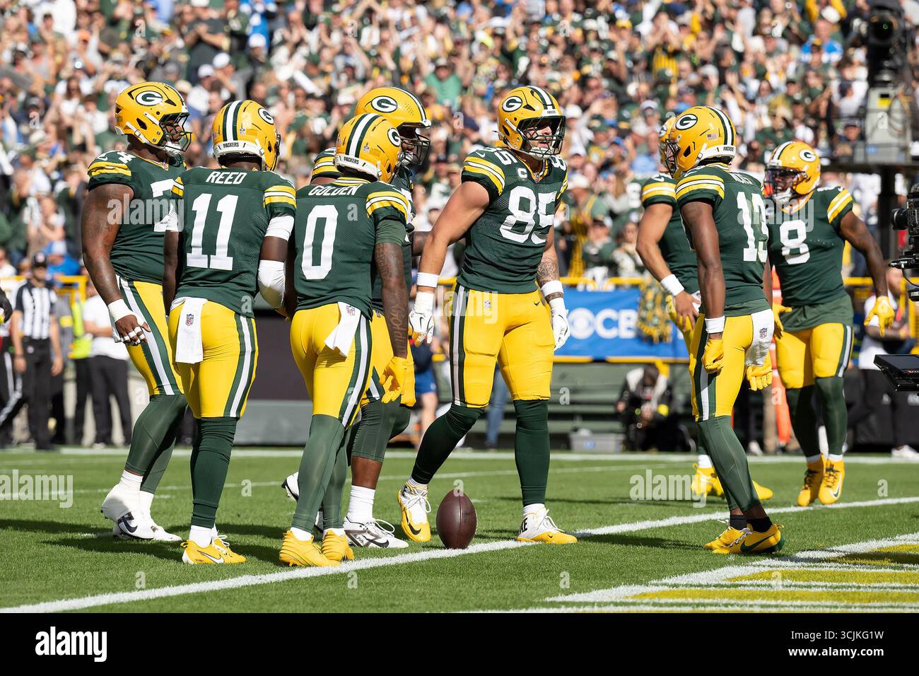 September 7, 2025: Green Bay Packers celebrate Green Bay Packers tight ...