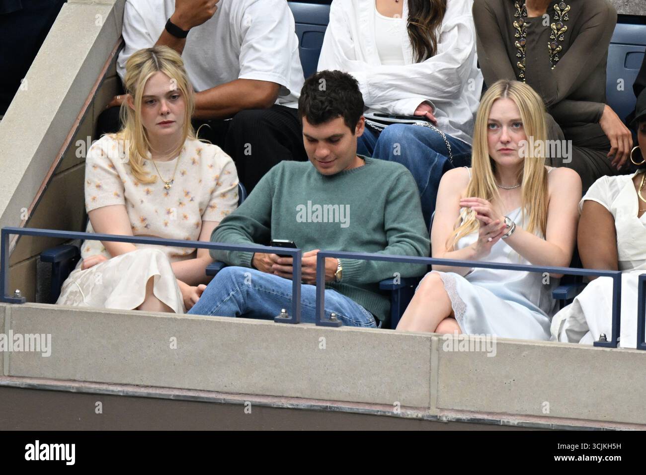 Flushing Meadows, United States. 07th Sep, 2025. Dakota Fanning and ...