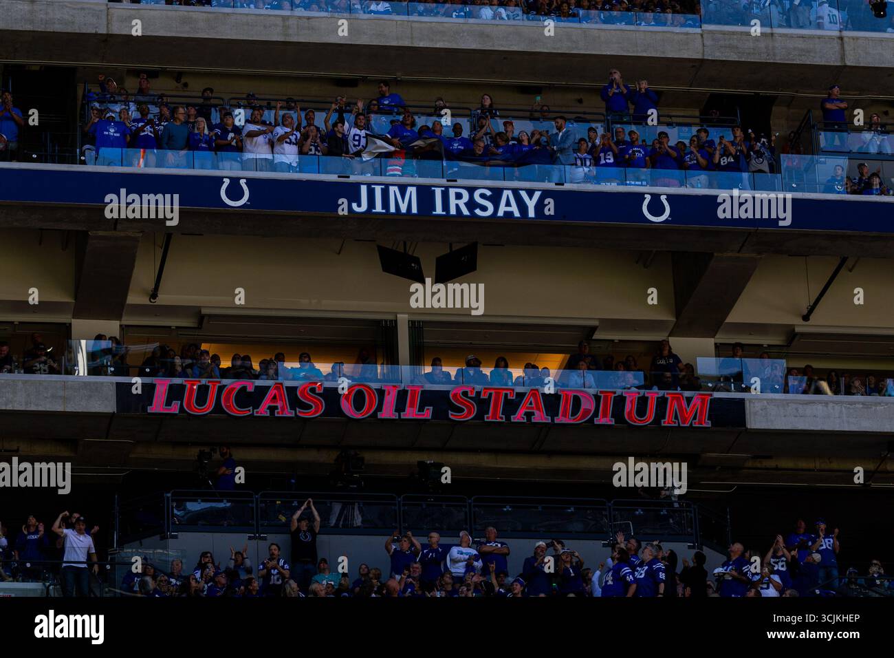 September 07, 2025: Indianapolis Colts late owner Jim Irsay Colts Ring of Honor celebration at ...