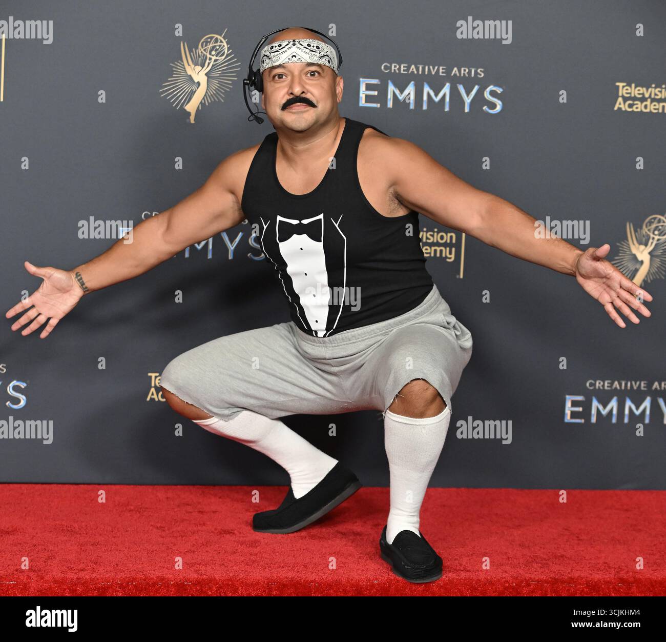 Frankie Quinones in the pressroom at the 2025 Creative Arts Emmy Awards ...