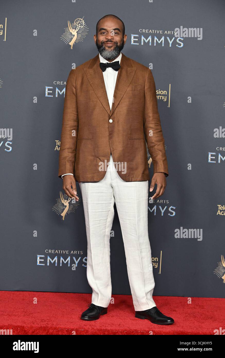 Albert Lawrence in the pressroom at the 2025 Creative Arts Emmy Awards ...