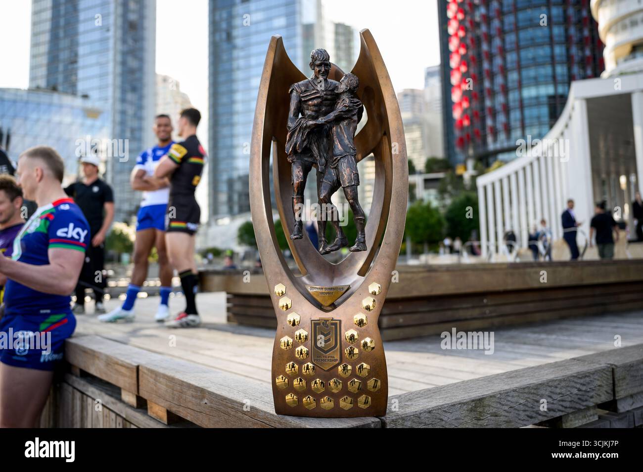 The Provan-Summons Trophy id seen during the launch of the 2025 NRL ...