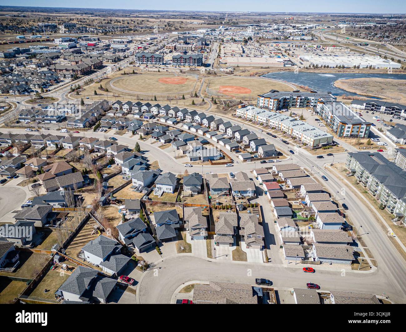 A high-resolution aerial drone photograph of the Stonebridge ...
