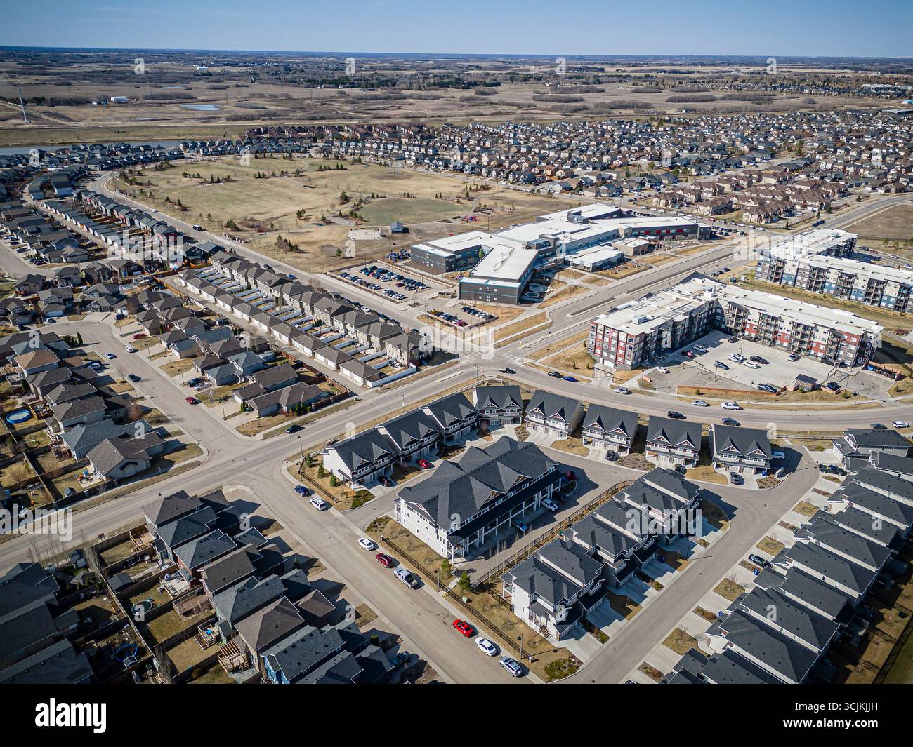 A high-resolution aerial drone photograph of the Stonebridge ...