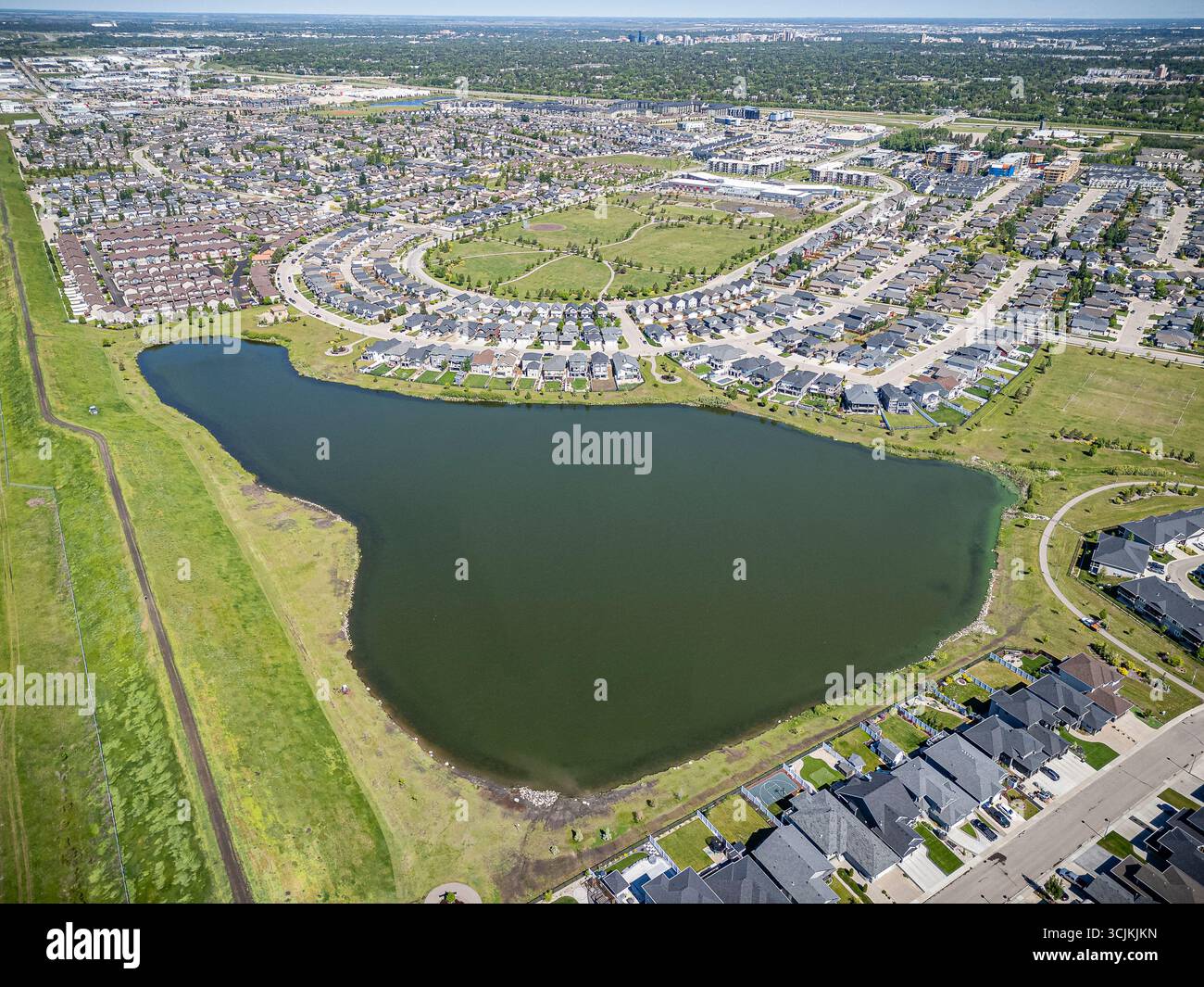 A high-resolution aerial drone photograph of the Stonebridge ...