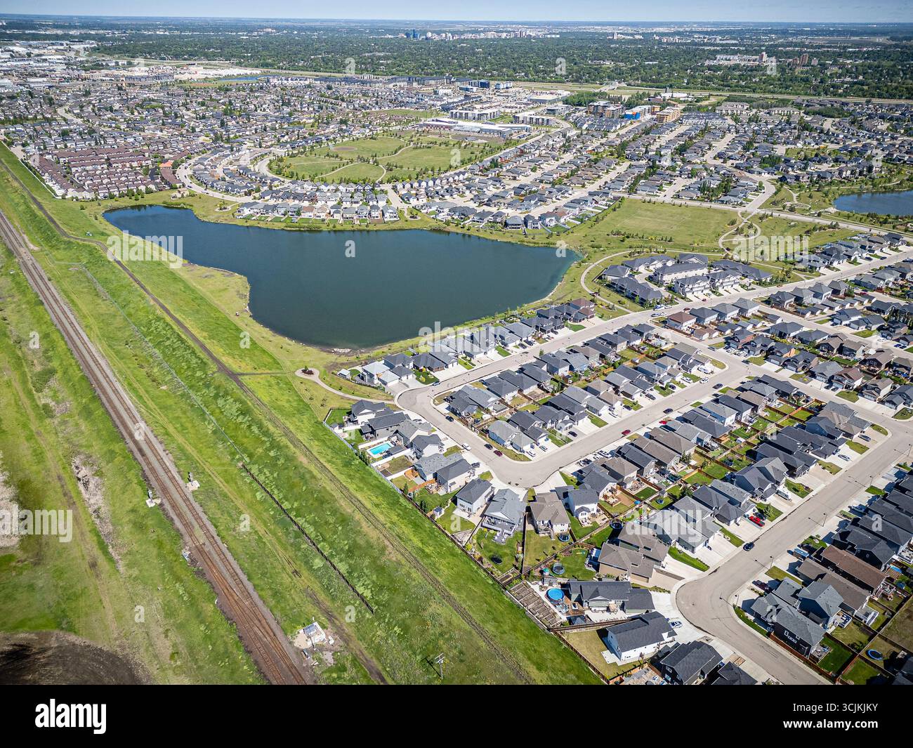 A high-resolution aerial drone photograph of the Stonebridge ...