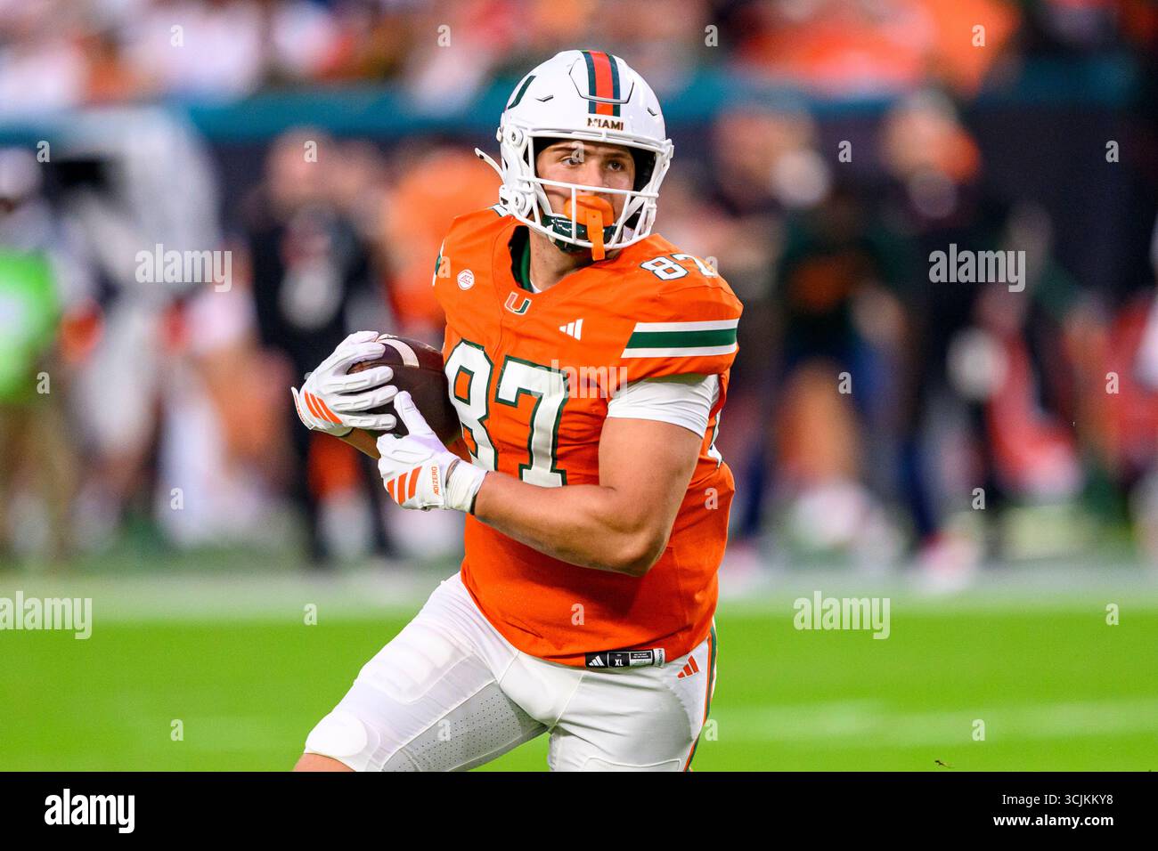 MIAMI GARDENS, FL - SEPTEMBER 06: Miami Hurricanes tight end Alex ...