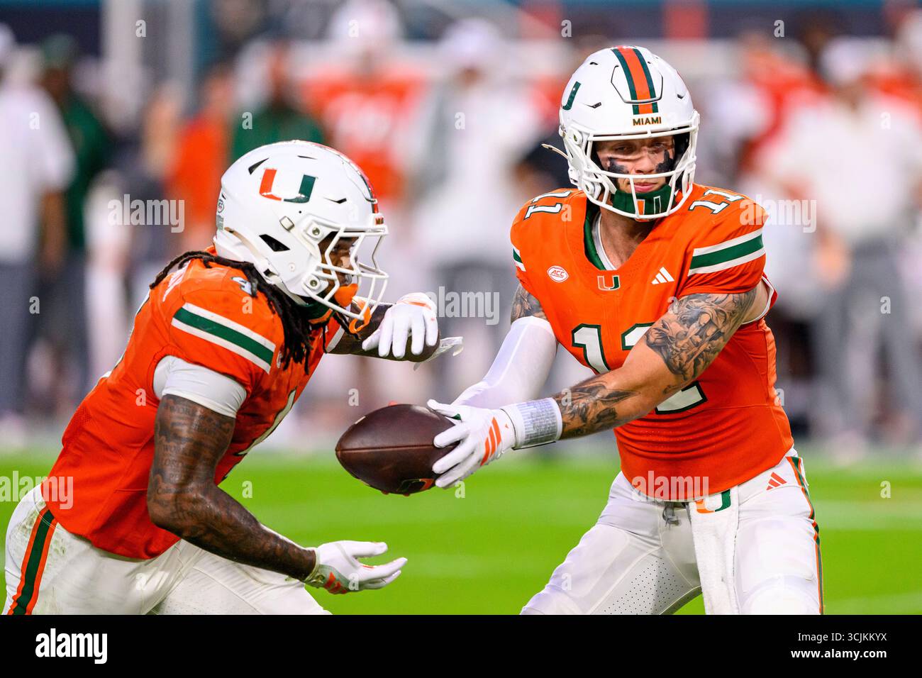 MIAMI GARDENS, FL - SEPTEMBER 06: Miami Hurricanes quarterback Carson ...