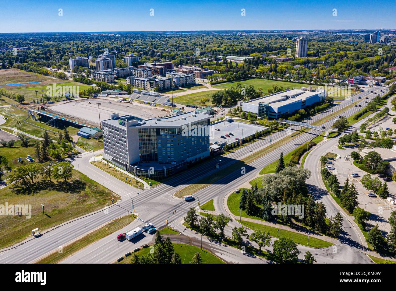 Aerial view of the University of Saskatchewan area of Saskatoon. Sept 8 ...
