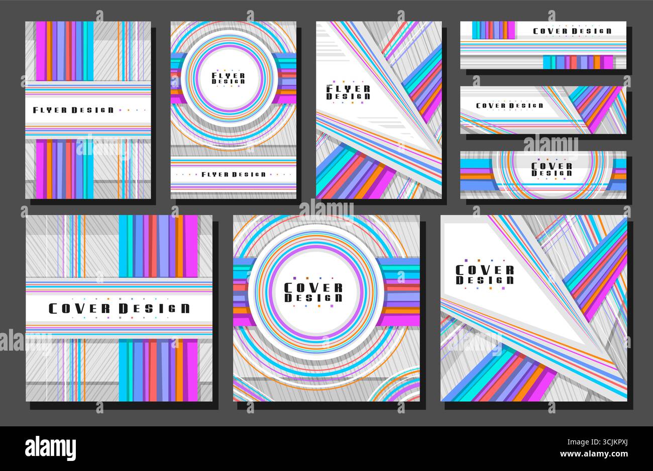 Empty white square flyer Stock Vector Images - Alamy