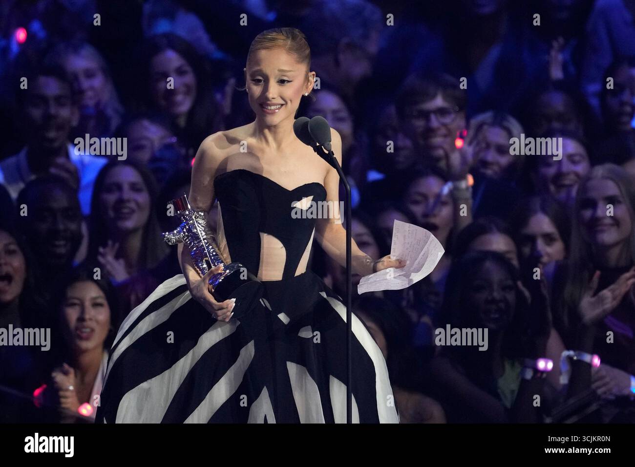 Ariana Grande accepts the award for best pop for "Brighter Days Ahead ...