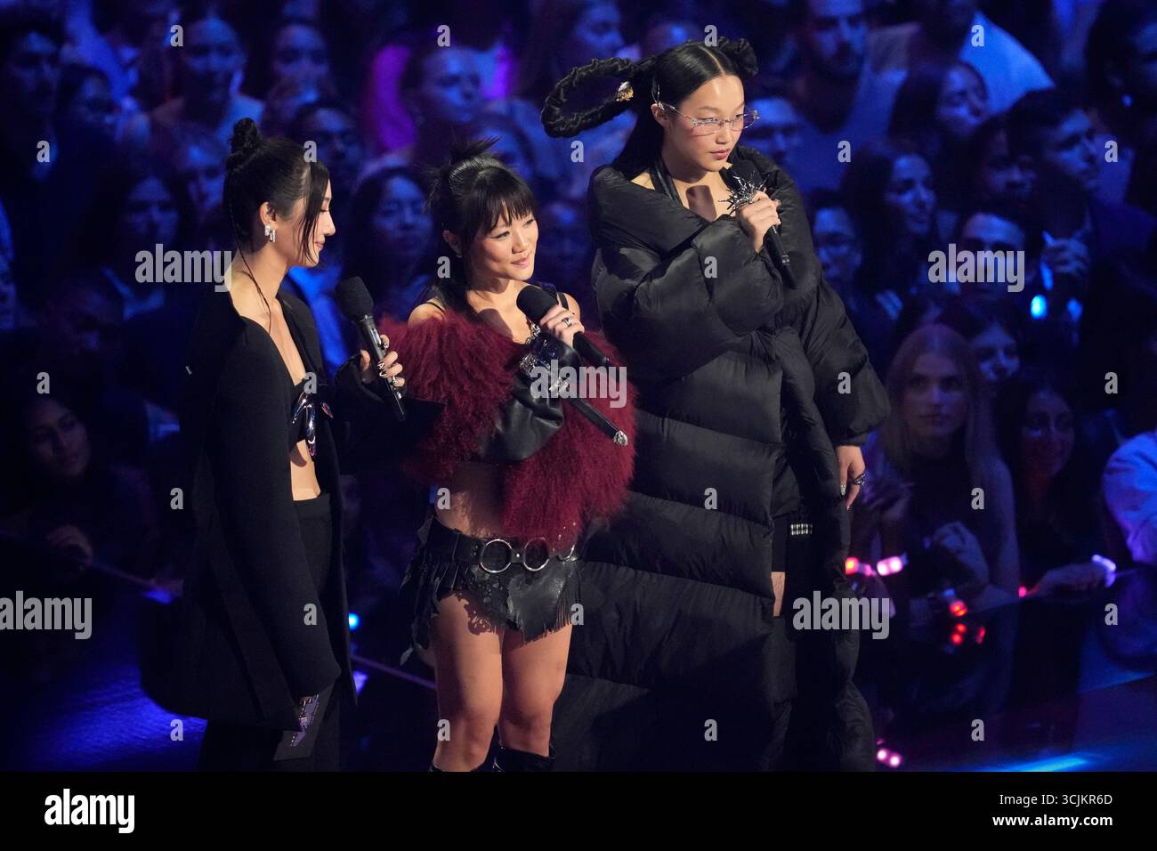 Ejae, from left, Rei Ami, and Audrey Nuna from 'KPop Demon Hunters ...