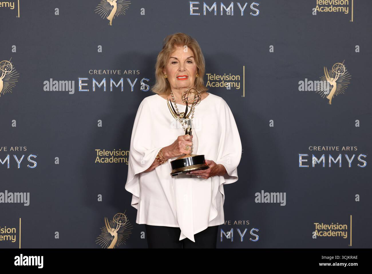 Patricia de Stacy Harrison with their Emmy for 2025 Governor's Award in ...