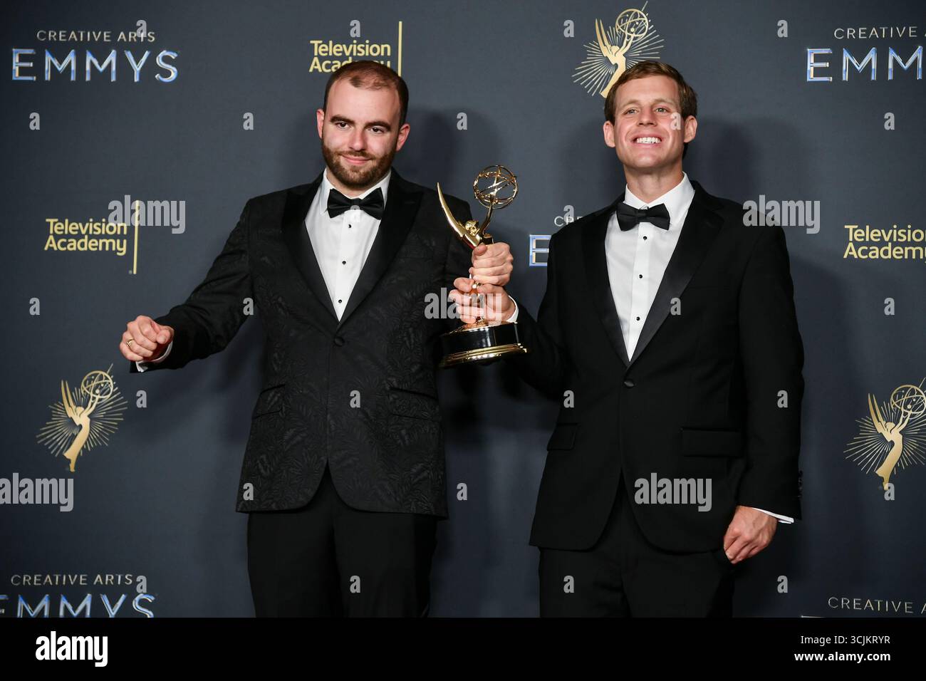 Connor Tomlinson, left, and Tanner Smith attend night two of the ...