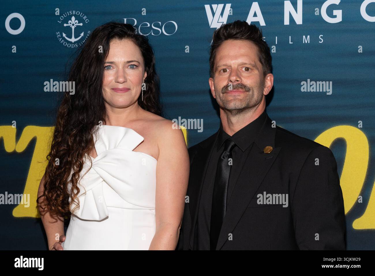 (L-R) April Mullen and Tim Doiron attend the "Little Lorraine" after party at Beso by Patria in ...