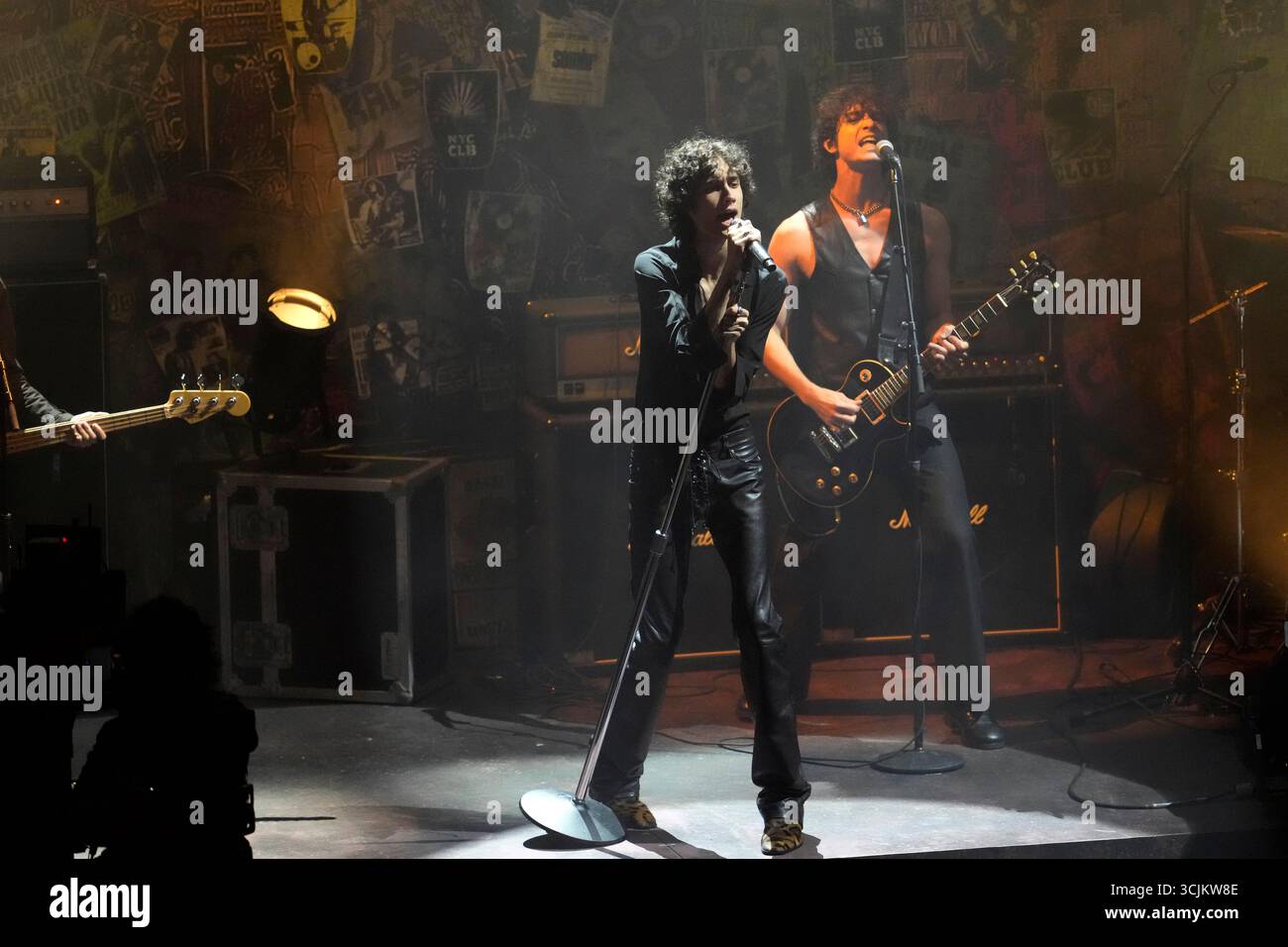 Sombr performs during the MTV Video Music Awards on Sunday, Sept. 7 ...