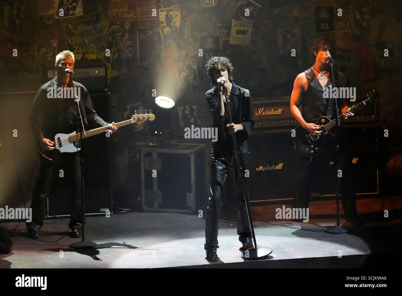 Sombr performs during the MTV Video Music Awards on Sunday, Sept. 7 ...