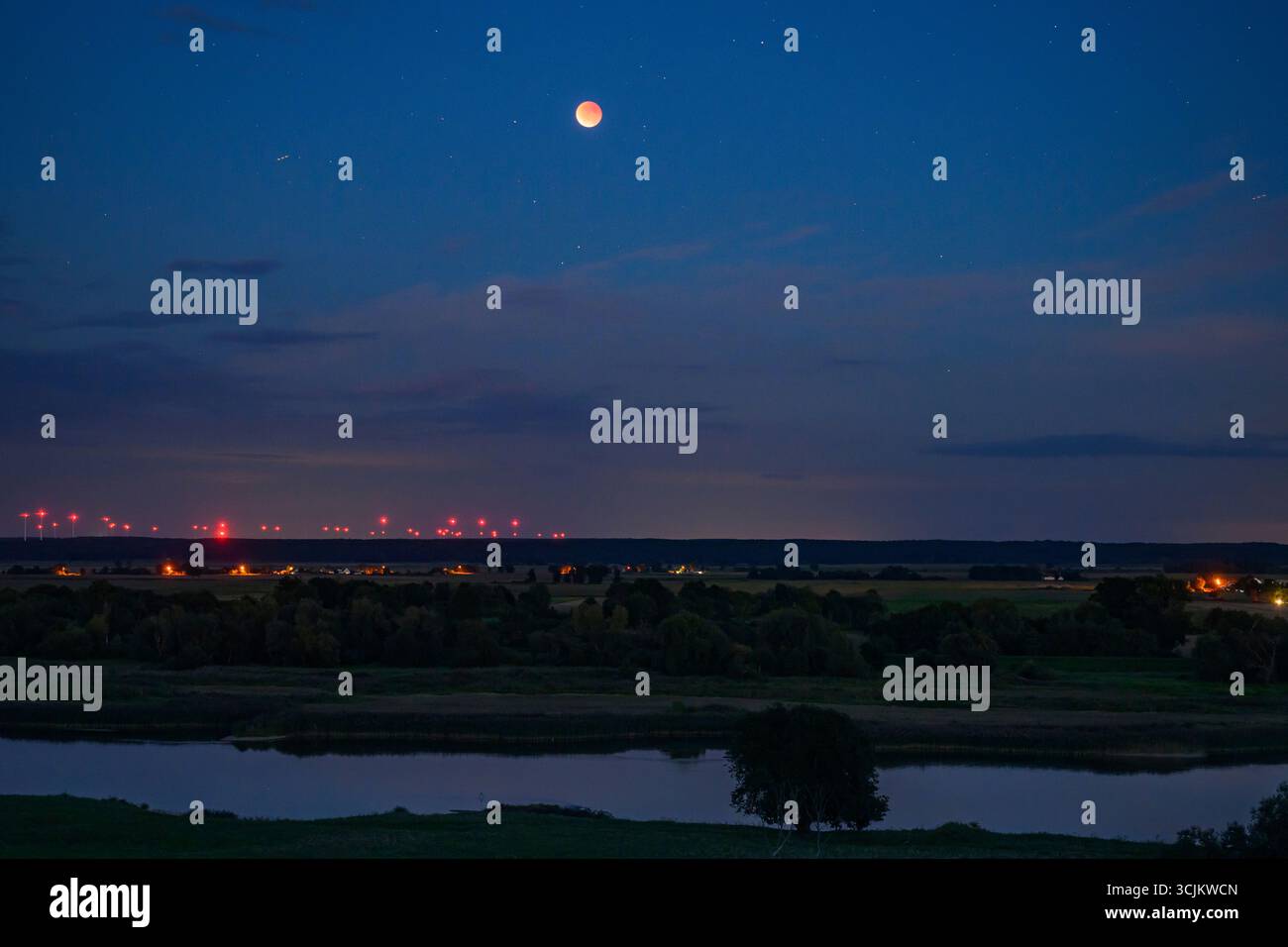 A total lunar eclipse can be seen as a so-called blood moon in the ...