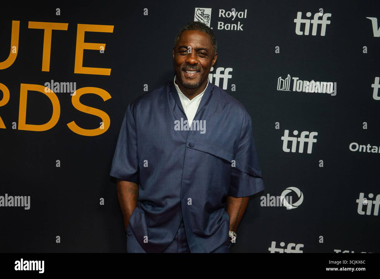 Idris Elba arrives on the red carpet for the TIFF Tribute Awards at the ...