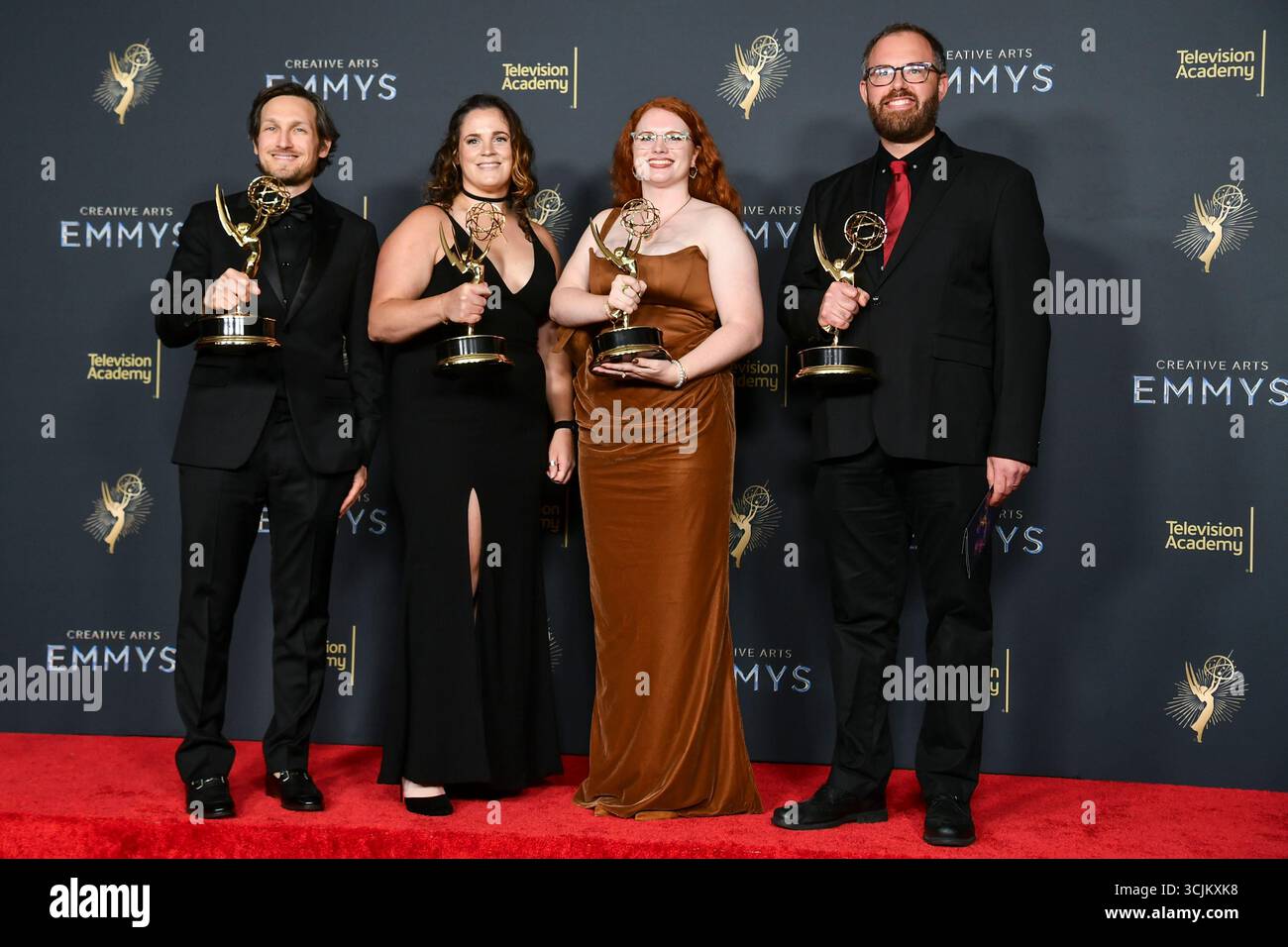 Noah Mitz, from left, Erin Anderson, Hannah Kerman, and Matt Benson ...