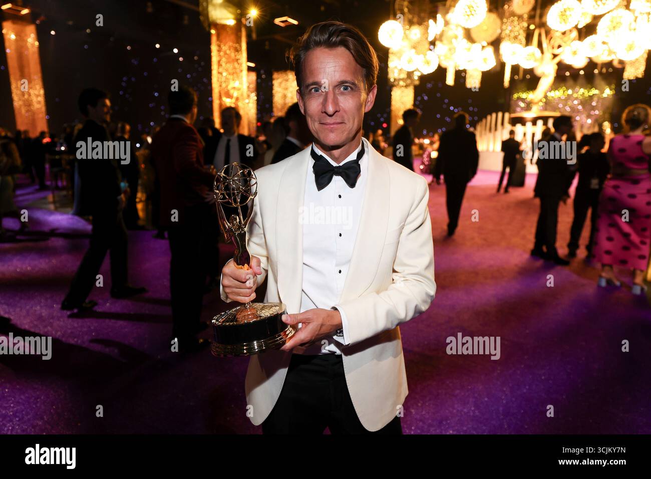 EXCLUSIVE - Ben Archard with their Emmy for Outstanding Directing for a ...